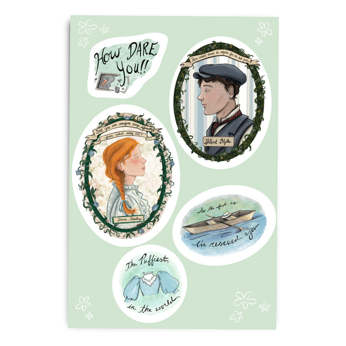 Anne of Green Gables Sticker Sheet – Drawn to Glory