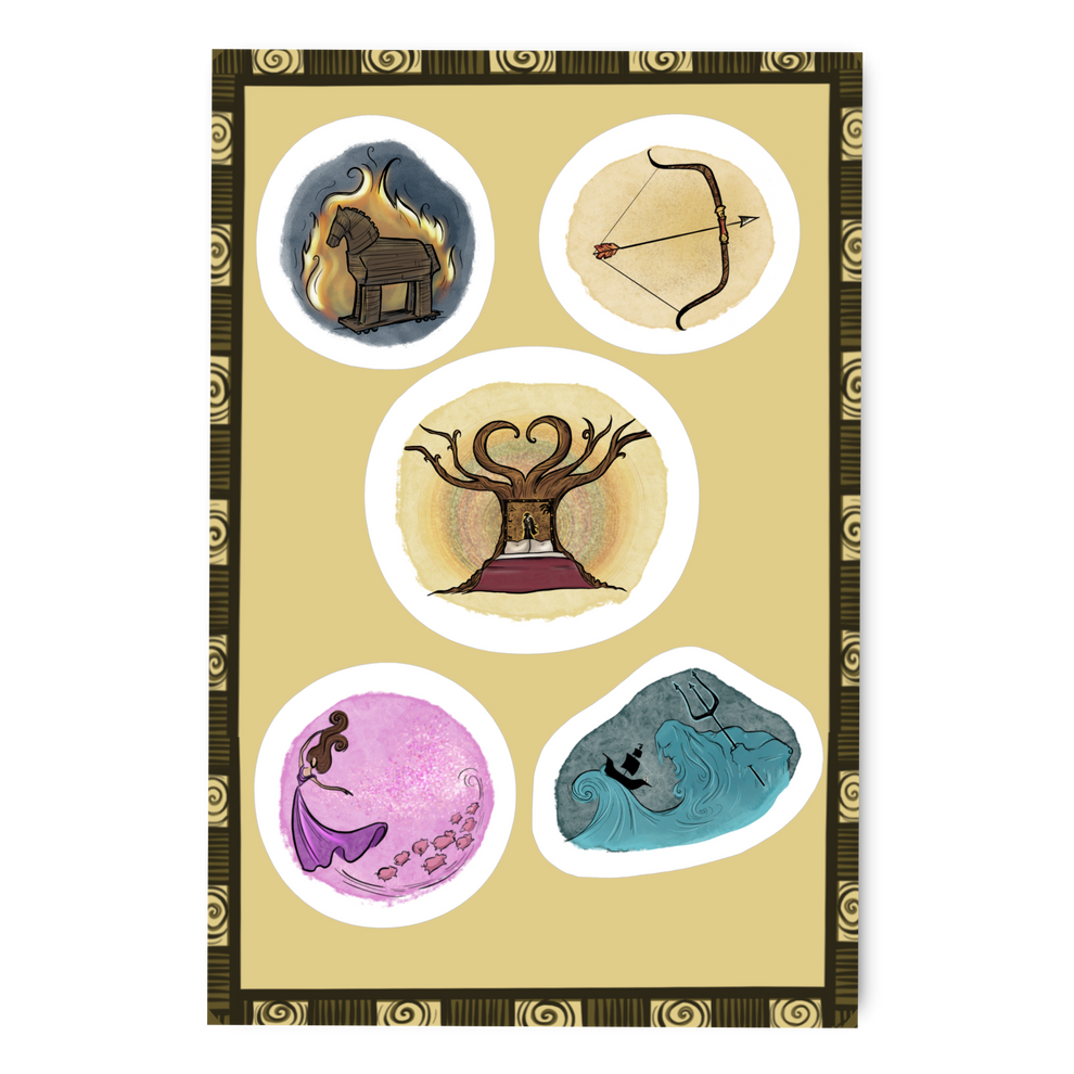 Epic - The Odyssey Inspired - Sticker Sheet – Drawn to Glory
