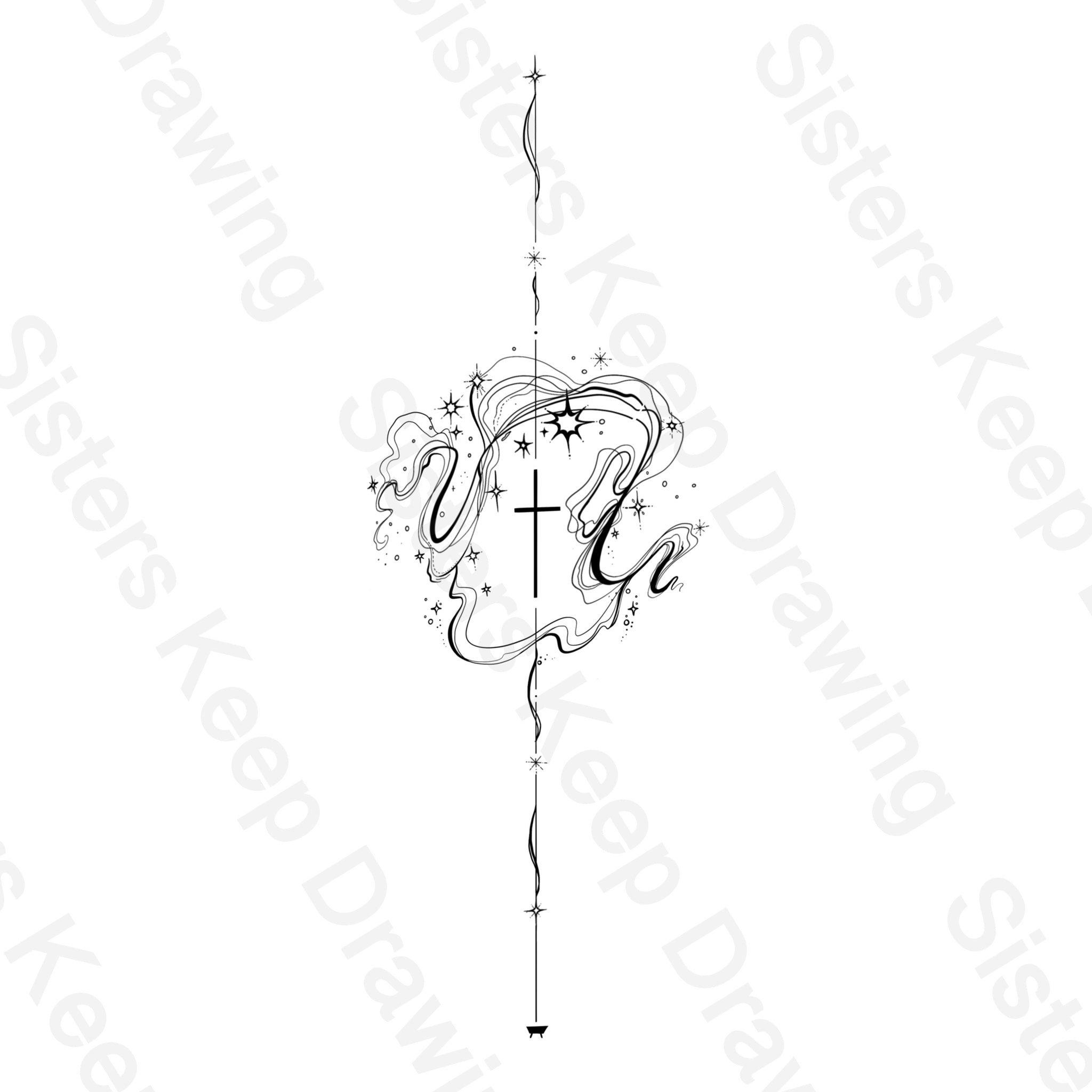 Count the Stars/manger -Tattoo Transparent PNG – Drawn to Glory