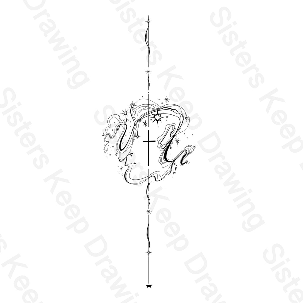 Count the Stars/manger -Tattoo Transparent PNG – Drawn to Glory