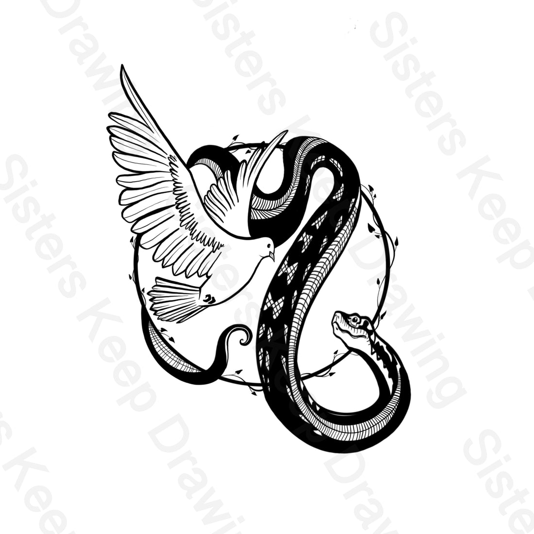 Shrewd as Snakes and Innocent as Doves-Tattoo Transparent PNG – Drawn ...