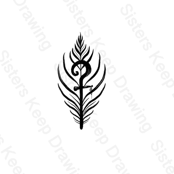 Thy rod and staff comfort me/hosanna - Tattoo Transparent PNG – Drawn ...