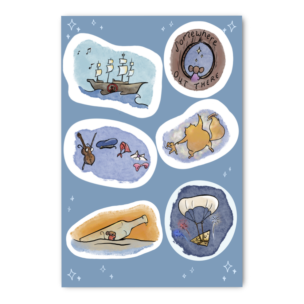 Fievel - American Tail Inspired - Sticker Sheet – Drawn to Glory